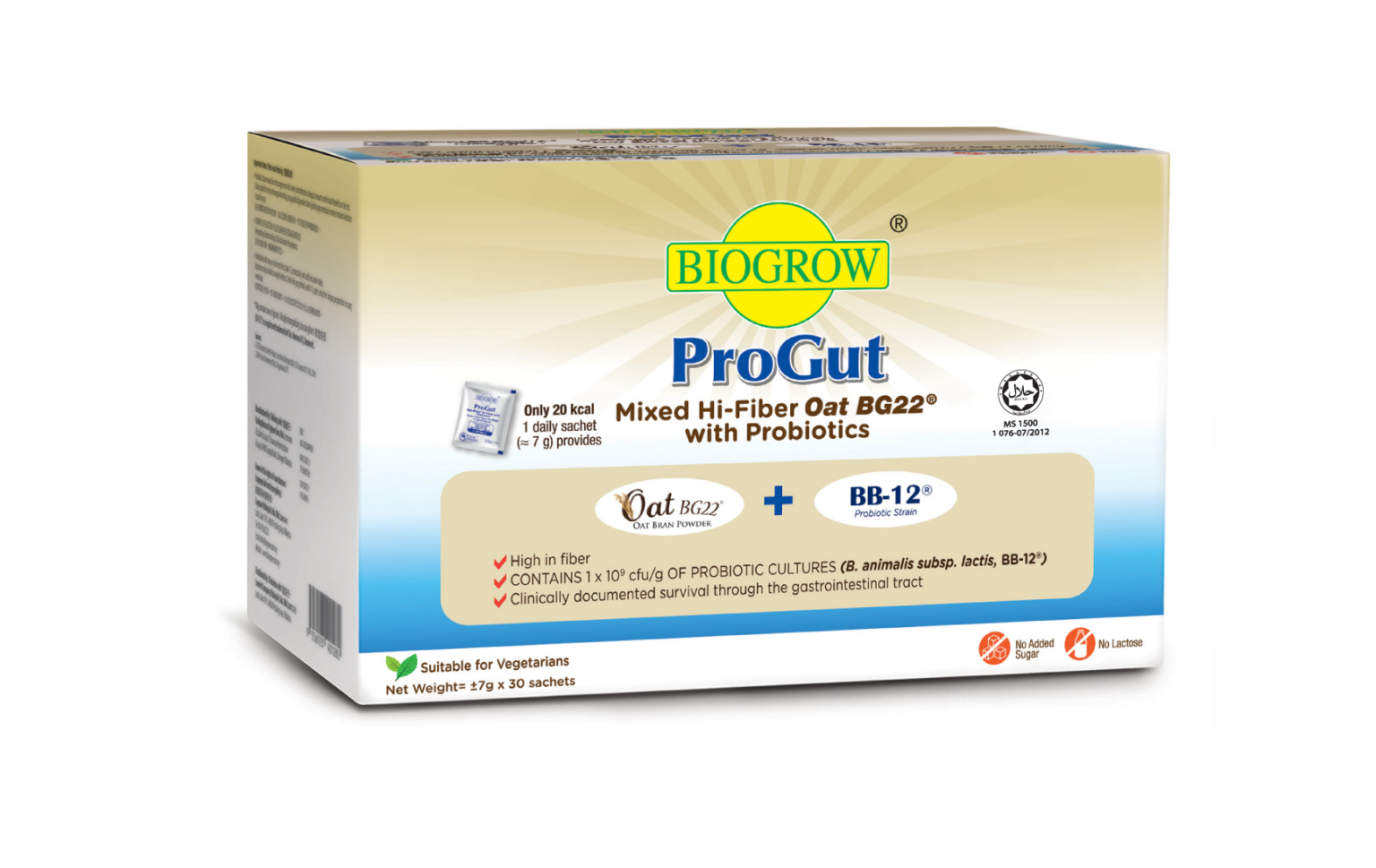 Fiber Mixed Hi-Fiber Oat BG22 with Amazing Probiotics (ProGut ...
